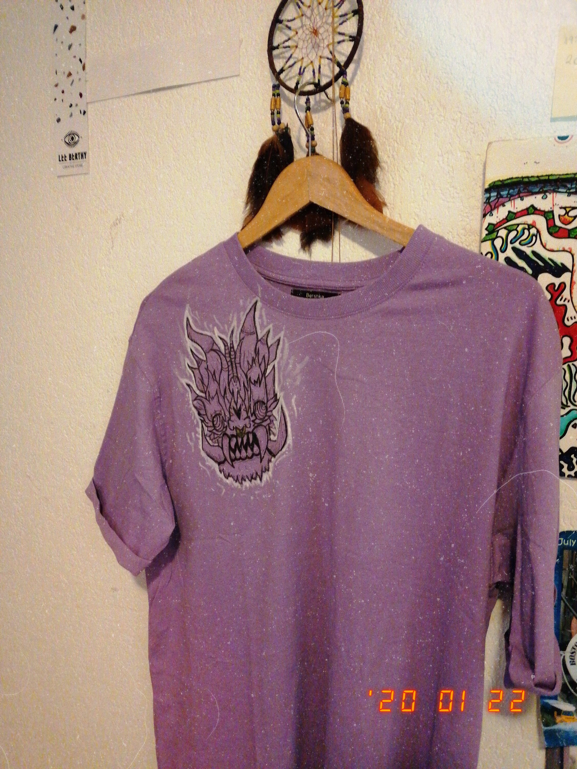 Hand Painted Supay Mask Tshirt - Etsy