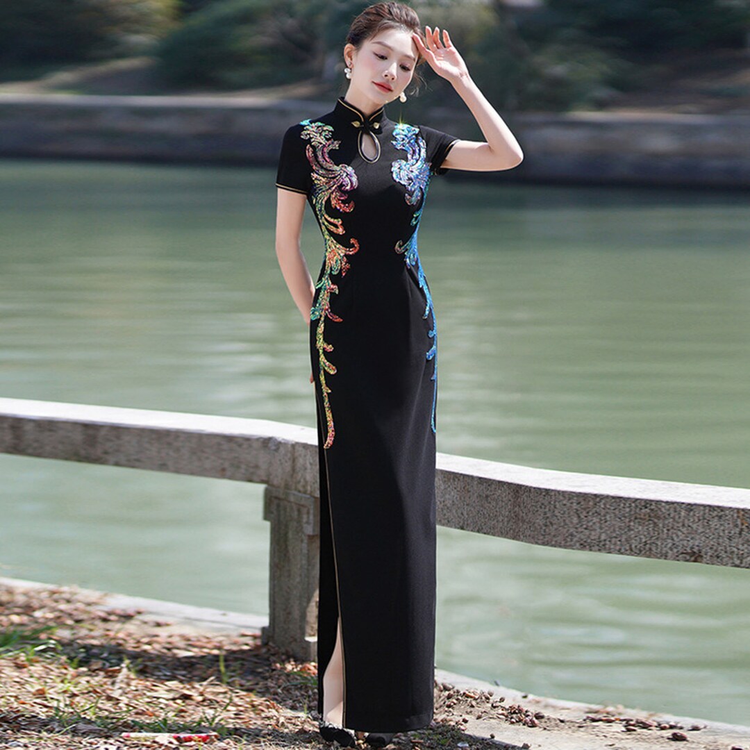 Custom Cheongsam colorful Glow Qipaochinese Dress Prom - Etsy
