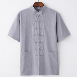 7 Colorsshort Sleeve Tang Shirt East Asian Style Shirt - Etsy