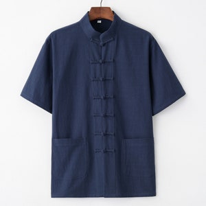 7 Colorsshort Sleeve Tang Shirt East Asian Style Shirt - Etsy