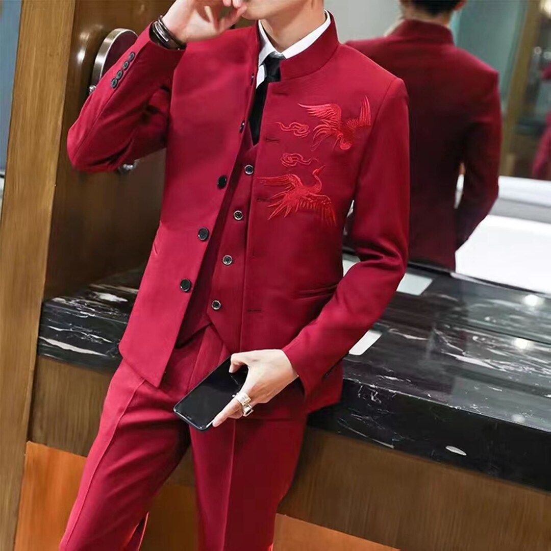 Chinese Men Outfits,chinese Wedding Suit Men, Tang Suit Men, Men Suit ...