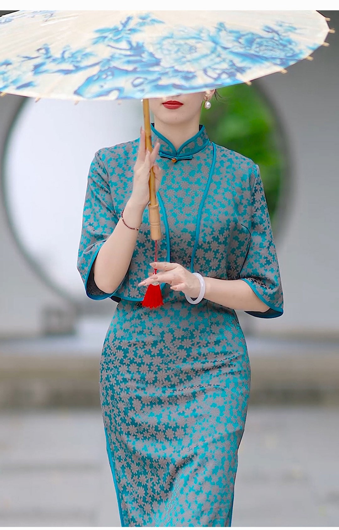 Chinese Vintage Cheongsam Dresses Shanghai Story Short Sleeve - Etsy