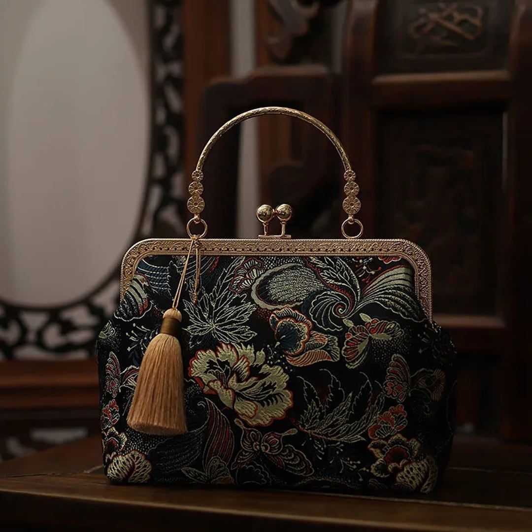 Chinese Style Silk Series Cheongsam Women's Handbag Retro Versatile ...