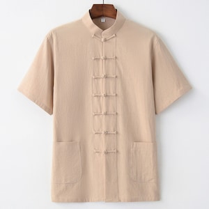 7 Colorsshort Sleeve Tang Shirt East Asian Style Shirt - Etsy