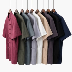 7 Colorsshort Sleeve Tang Shirt East Asian Style Shirt - Etsy