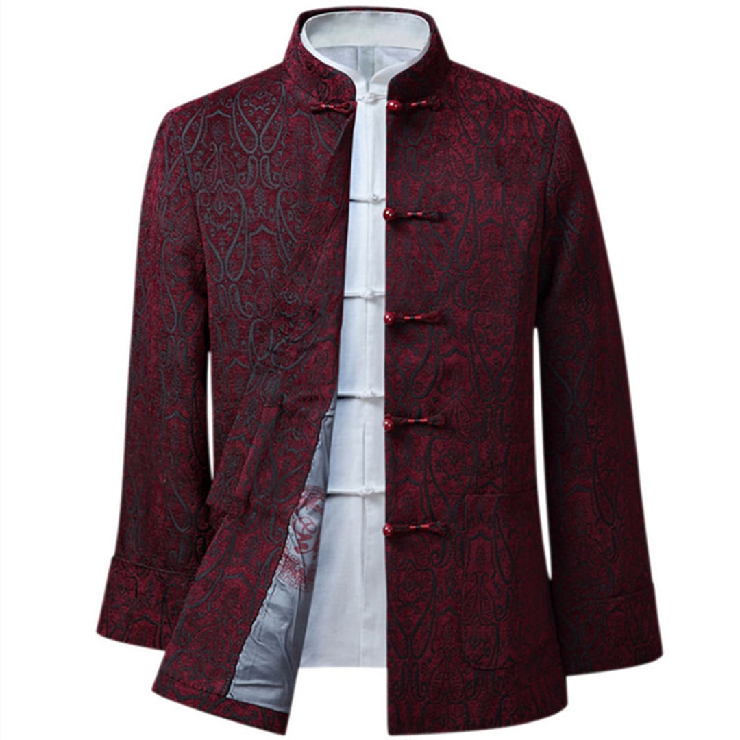 Frog Button Jacket, Chinese Wedding Suit, Men's Tang Suit, Cheongsam ...