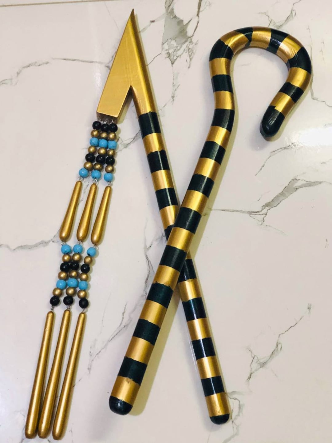 Ancient Egypt Crook and Flail Made of Wood Décor or Hang on a Wall ...