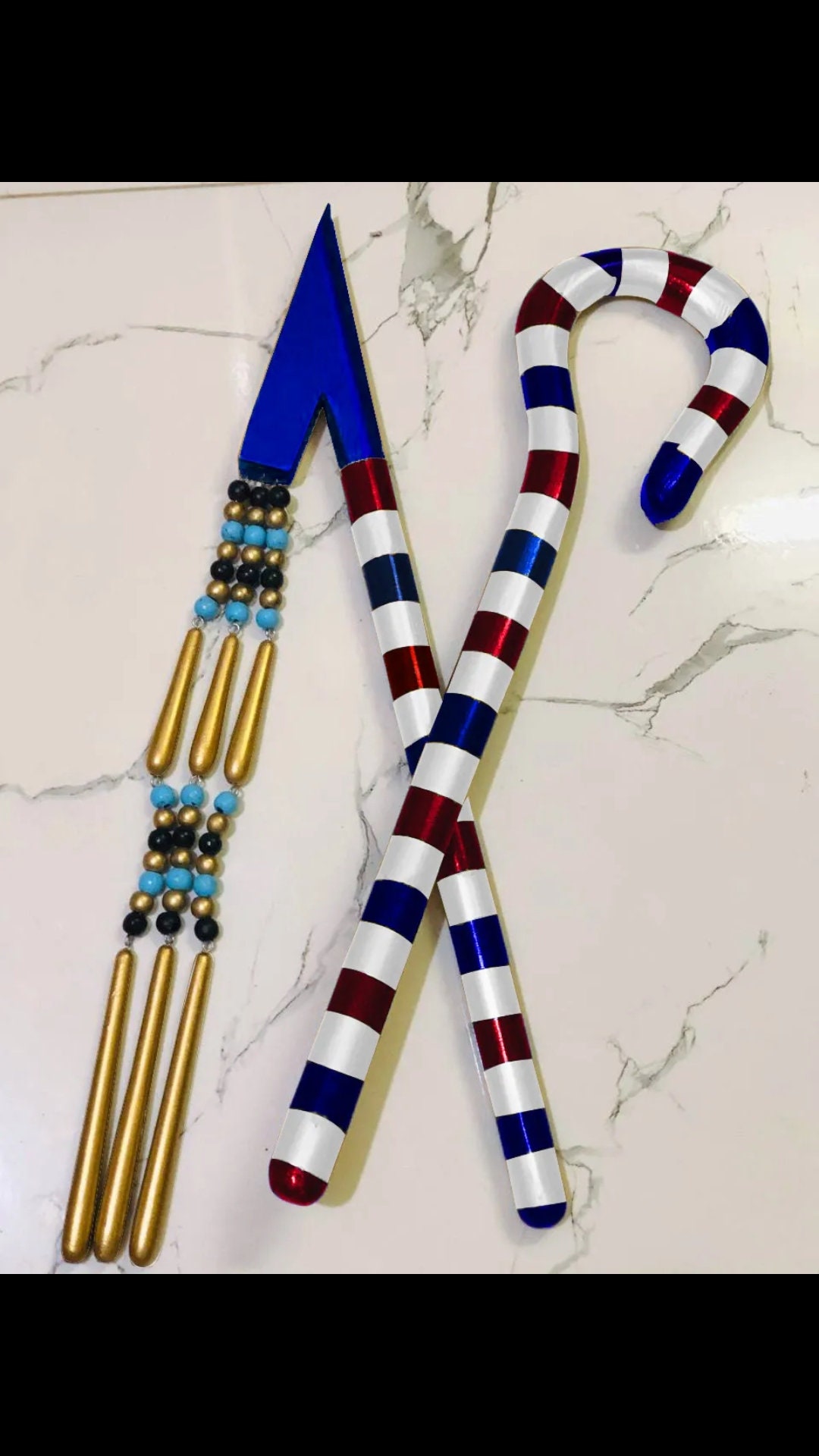 Ancient American Crook and Flail Made of Wood Décor or Hang on a Wall ...