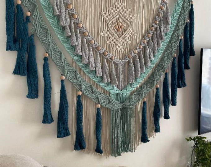 Extra Large Macrame Wall Hanging Large Macrame Wedding Backdrop Arch Bohemian Decoration Woven ...