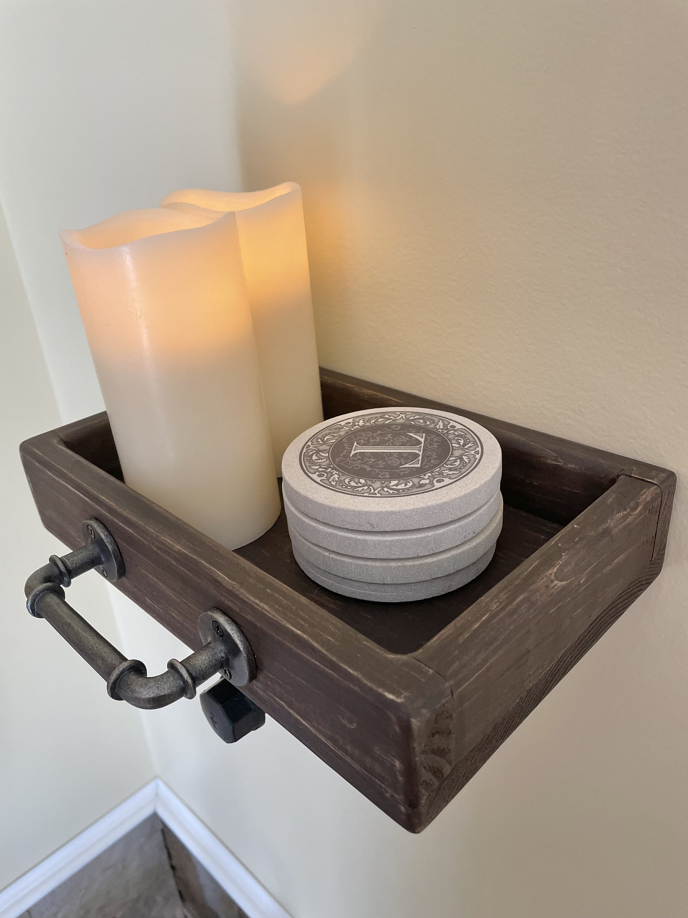 Modern Rustic Farmhouse Industrial Wall Crate Shelve - Etsy
