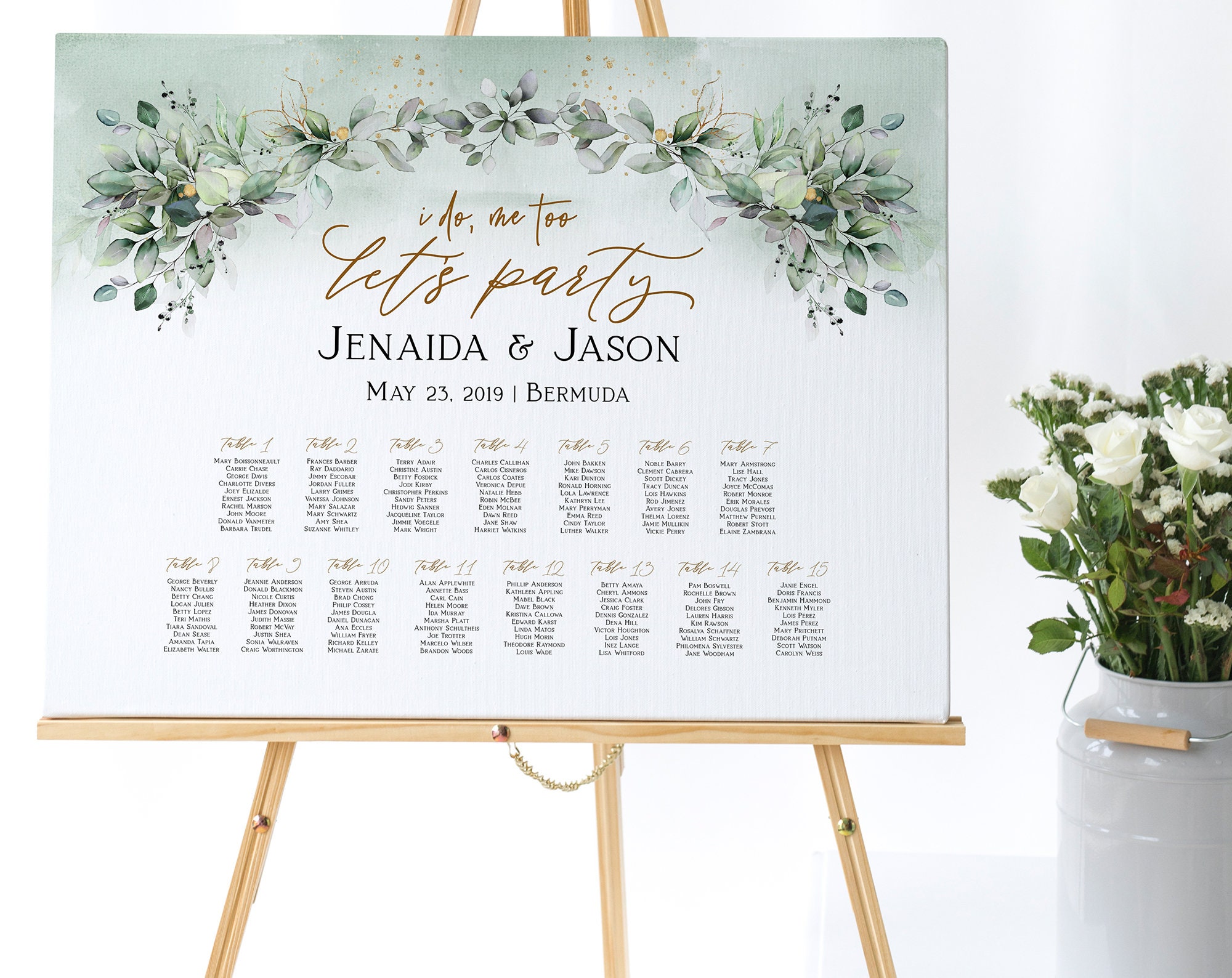 Wedding Table Plan Template Printable Seating Chart Wedding | Etsy