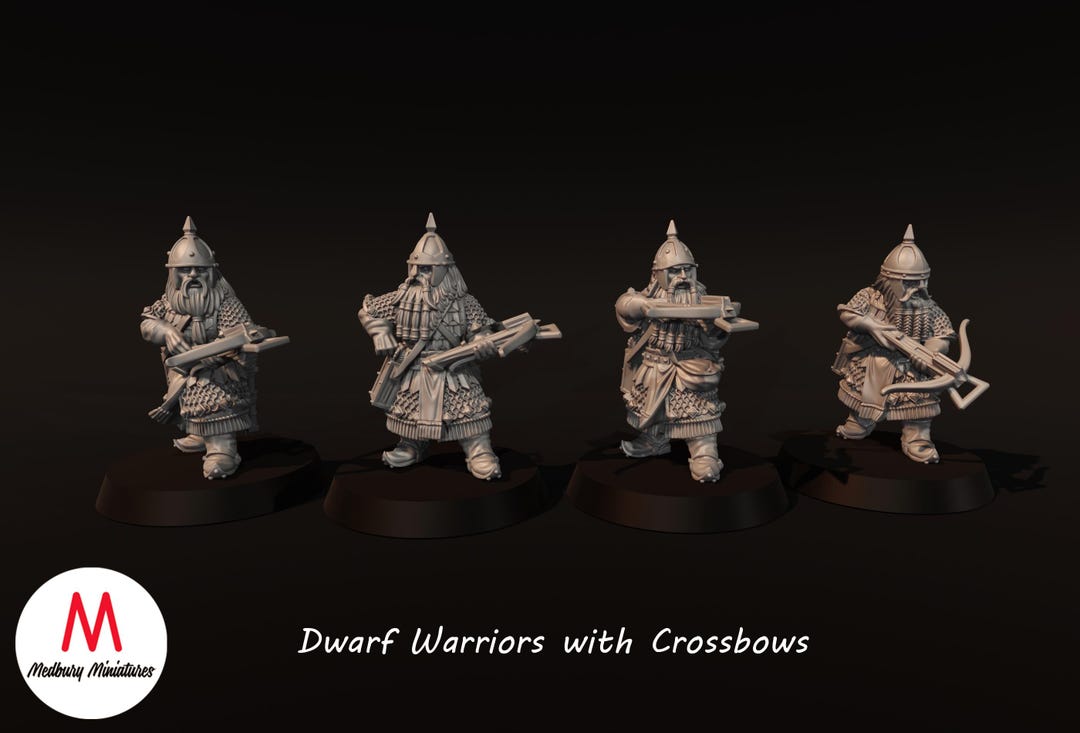 Dwarf Warriors With Crossbows - Etsy