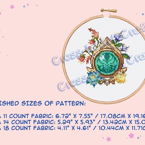 Genshin Impact Floral Vision - Sumeru Anemo Cross-stitch Pattern ...