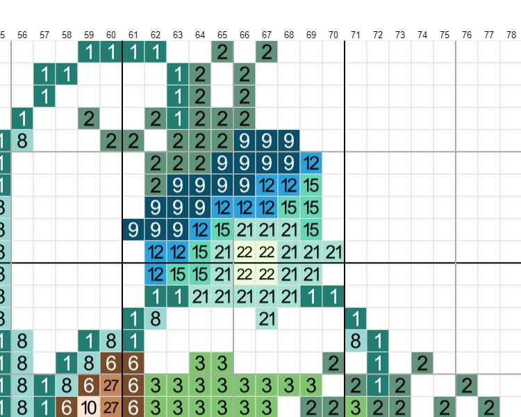 Genshin Impact Floral Vision Mondstadt Geo Cross-stitch Pattern INSTANT ...