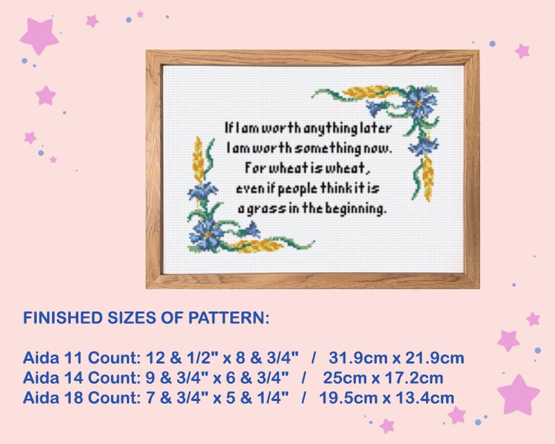 Inspirational Quote 'wheat is Wheat' Floral - Etsy Canada