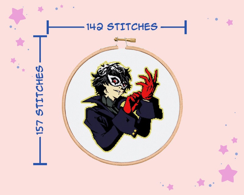Persona 5 'JOKER' Cross-stitch Pattern INSTANT - Etsy