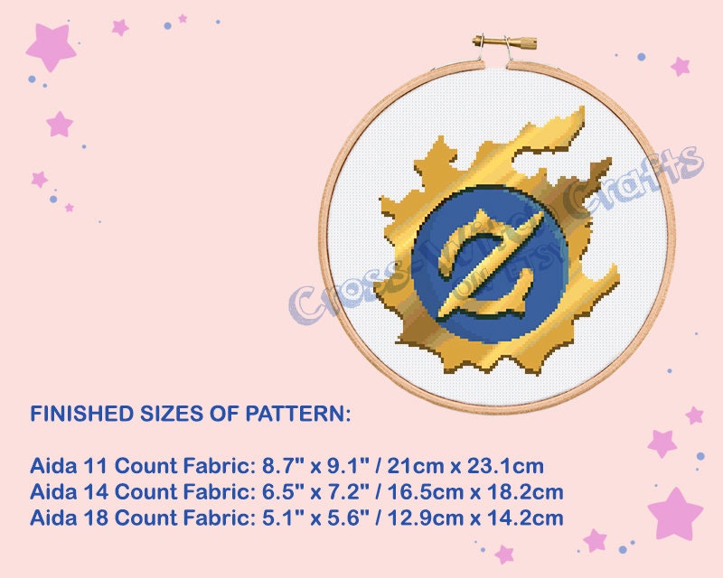Final Fantasy XIV Job Icon Gunbreaker Cross-stitch Pattern INSTANT ...