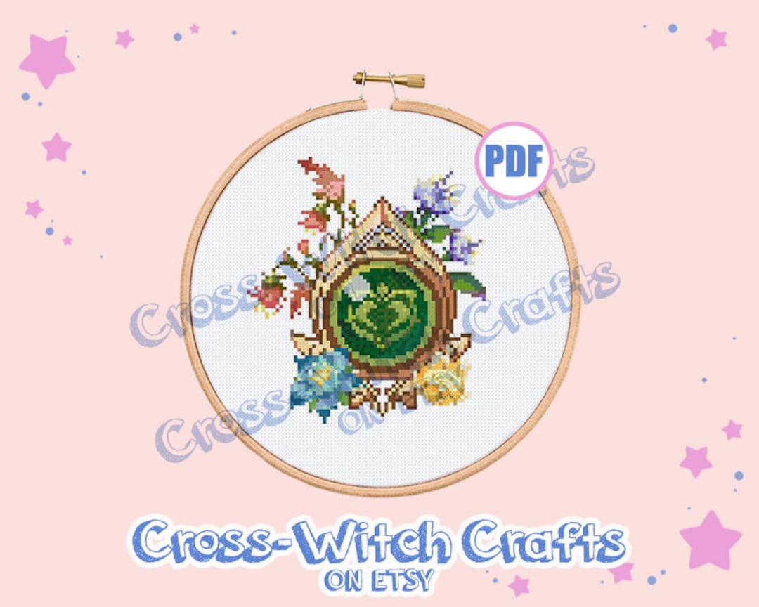 Genshin Impact Floral Vision - Sumeru Dendro Cross-stitch Pattern ...