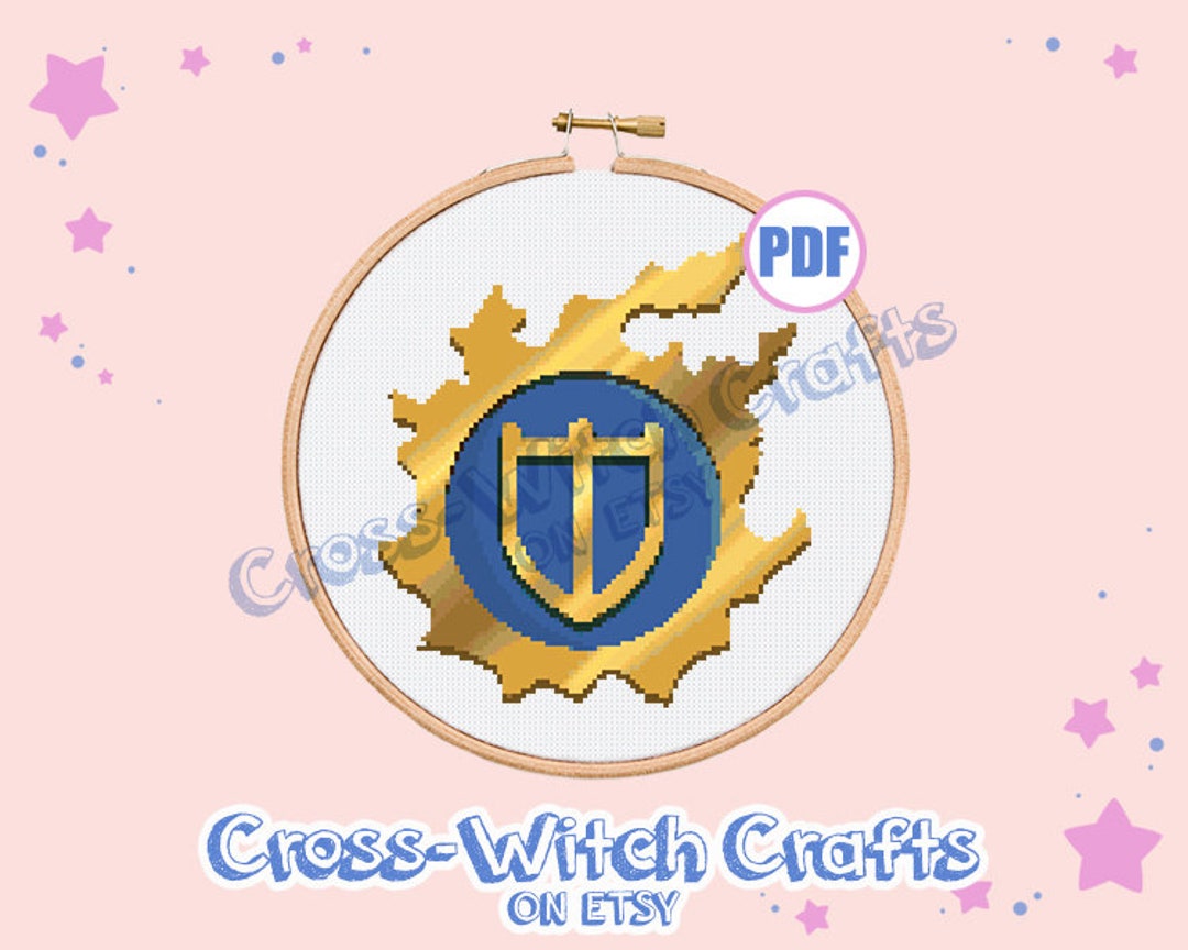 Final Fantasy XIV Job Icon - Paladin Cross-stitch Pattern - INSTANT ...