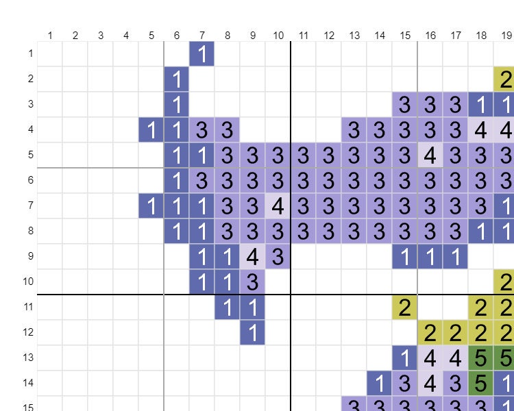 Genshin Impact Floral Vision - Liyue Pyro Cross-stitch Pattern ...