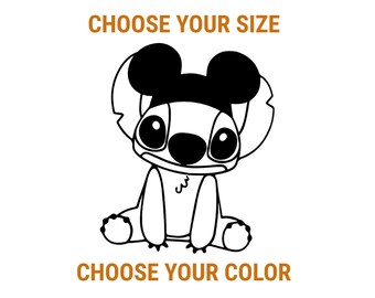 Stitch Peeking Cute Disney Lilo Car Decal Vinyl Sticker Super Cute ...