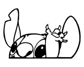 Stitch Peeking Cute Disney Lilo Car Decal Vinyl Sticker Super Cute ...