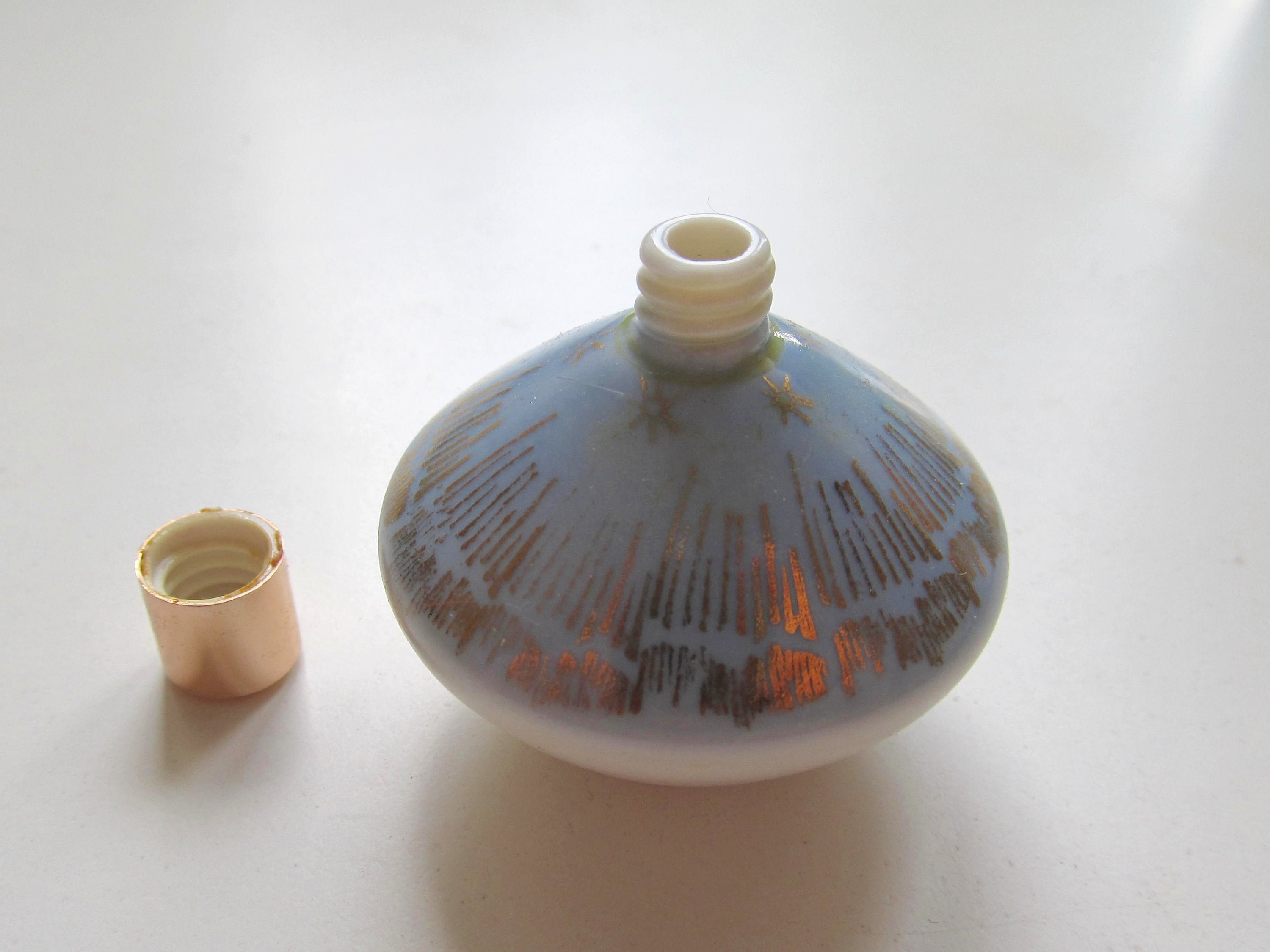 Vintage Perfume Bottle With Cork Flask Porcelain Lomonosov - Etsy