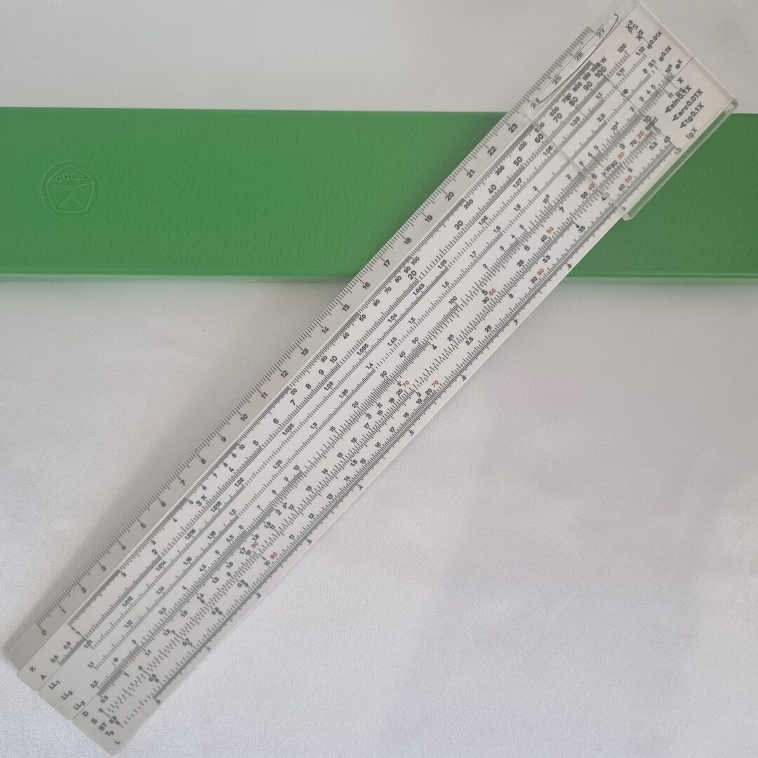 Slide Rule From 1970s Plastic Logarithm Rule Made in USSR - Etsy