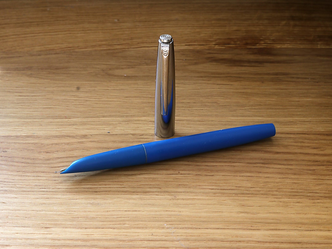 Original Vintage Soviet Fountain Pen Sacco and Vanzetti 1980s USSR Blue ...