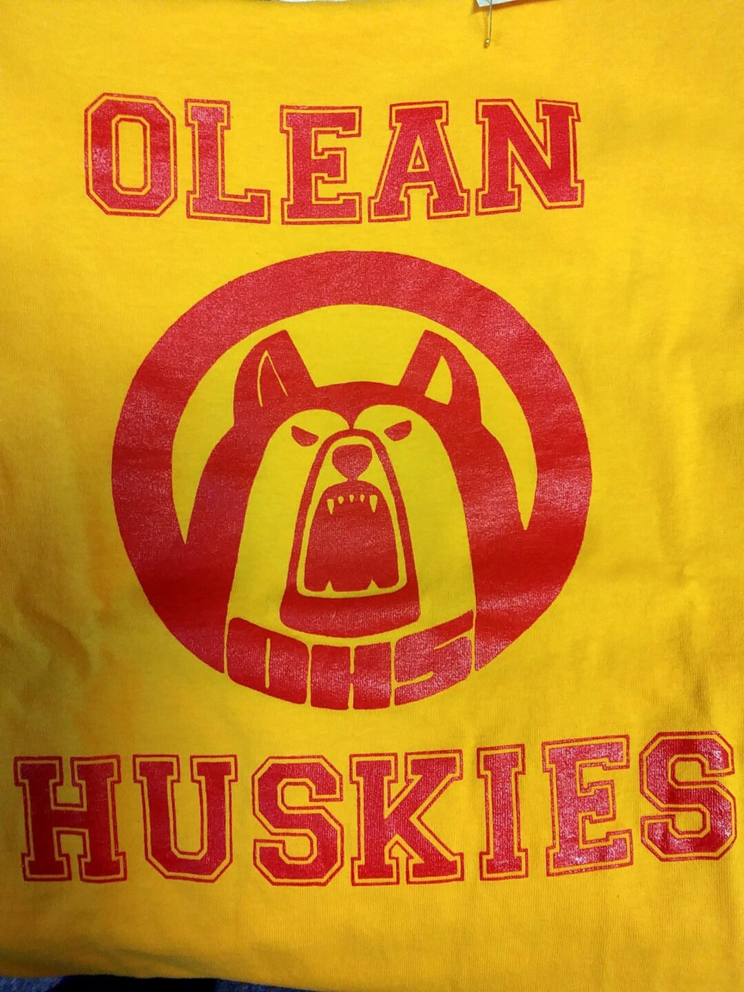 Vintage Olean Husky Gold With Red T-shirt - Etsy