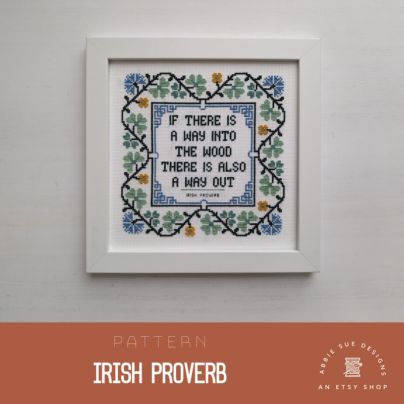 Irish Cross Stitch - Etsy