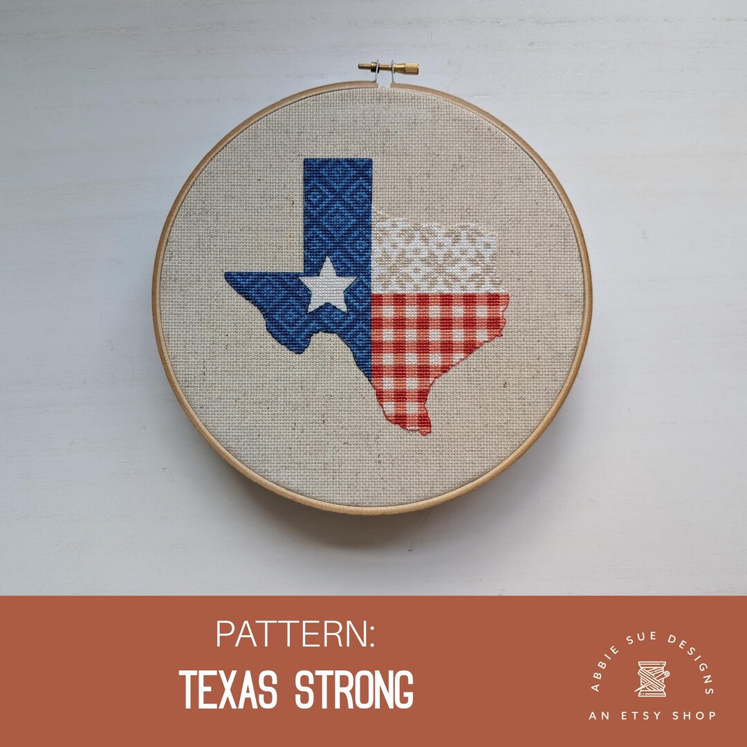PATTERN | Texas Strong Cross Stitch Pattern PDF - Etsy