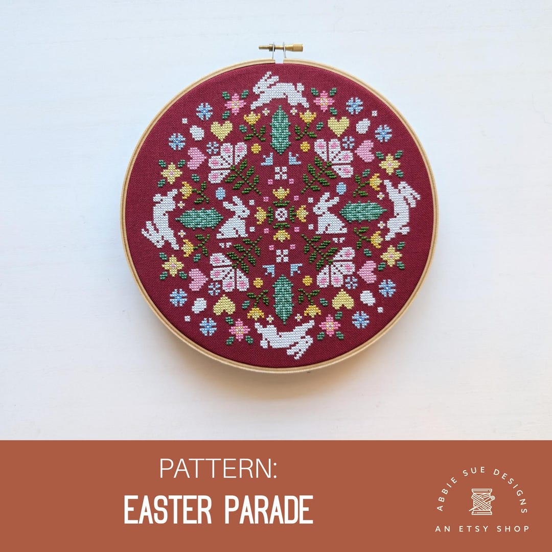 PATTERN | Easter Parade Cross Stitch Pattern PDF - Etsy