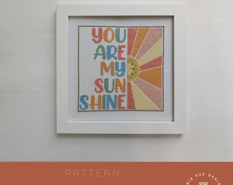 You Are My Sunshine Cross Stitch Pattern - Etsy