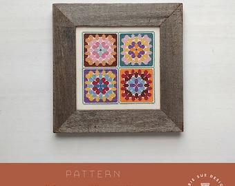 Granny Squares - Cross Stitch Pattern - PDF Download - Etsy