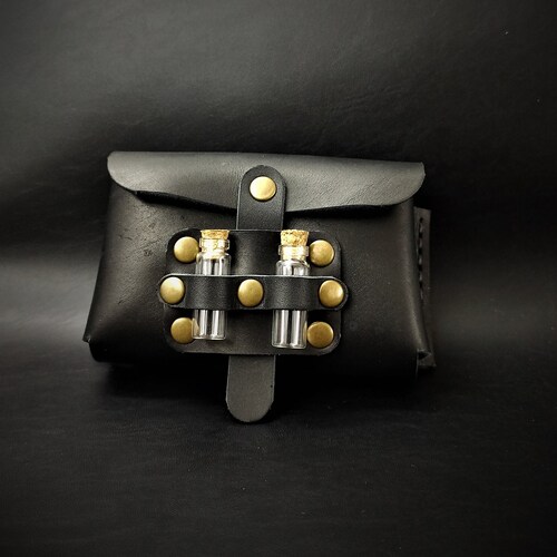 Leather Pouch Leather Belt Bag Plague Doctor Costume - Etsy