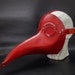 Plague Doctor Mask - Red Plague Doctor Mask - Plague Doctor Costume ...
