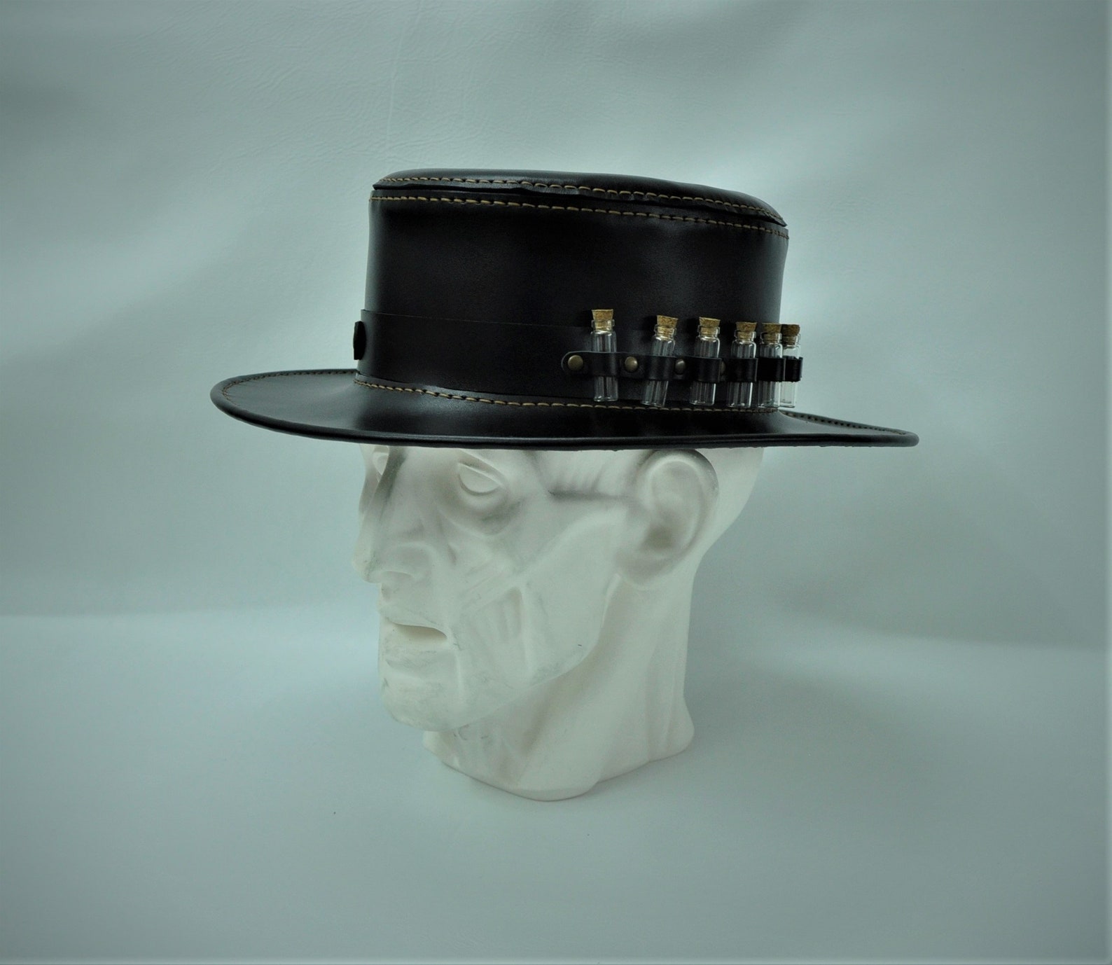 Plague Doctor Hat Plague Doctor Hat Leather Leather Plague | Etsy