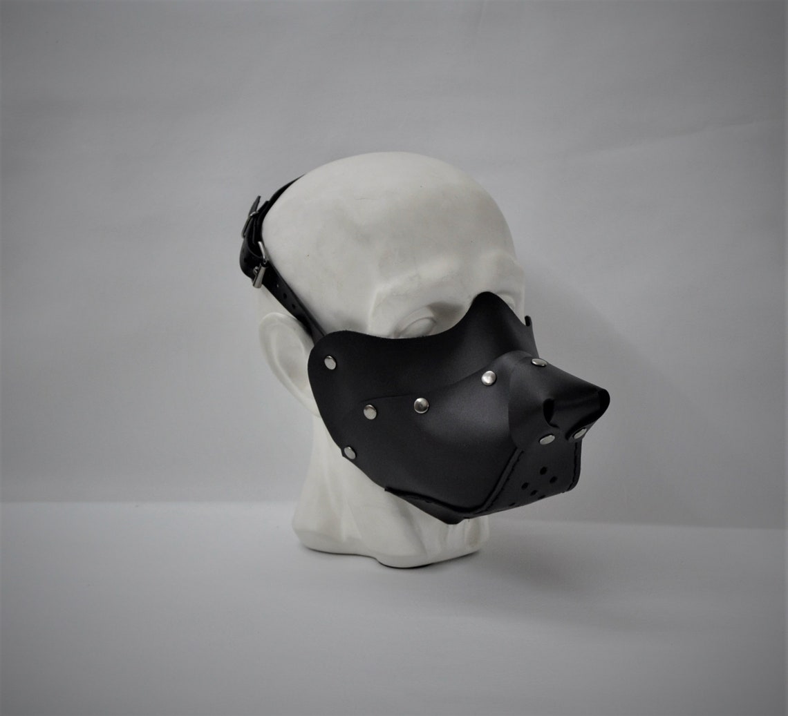 Leather Dog Mask Leather Puppy Mask Puppy Mask Kink | Etsy