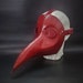 Plague Doctor Mask - Red Plague Doctor Mask - Plague Doctor Costume ...