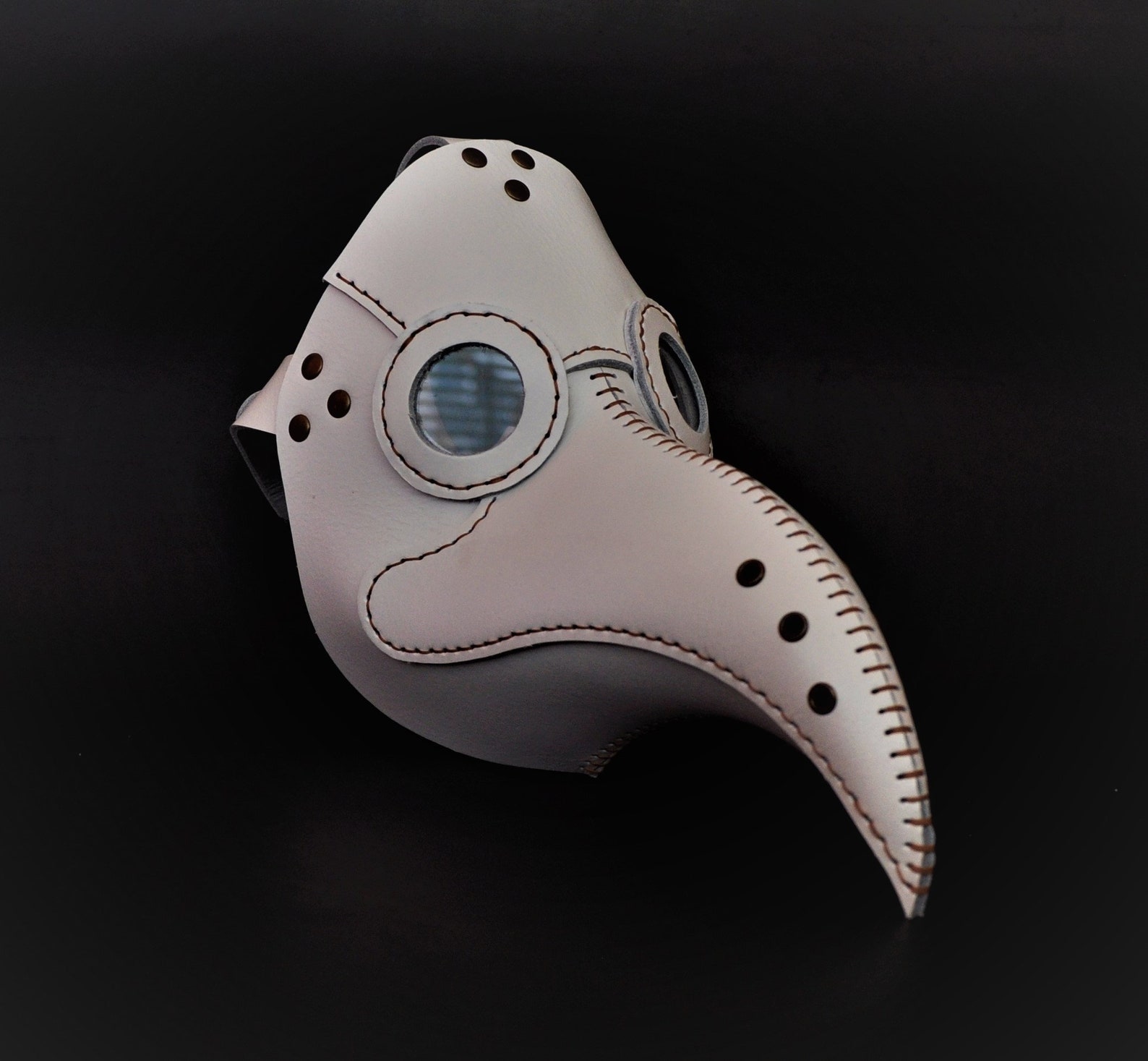 Plague Doctor Mask White Plague Doctor Mask Plague Doctor | Etsy