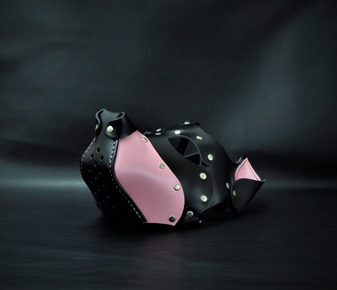 Leather Dog Mask Leather Puppy Mask Puppy Mask Kink Pup - Etsy