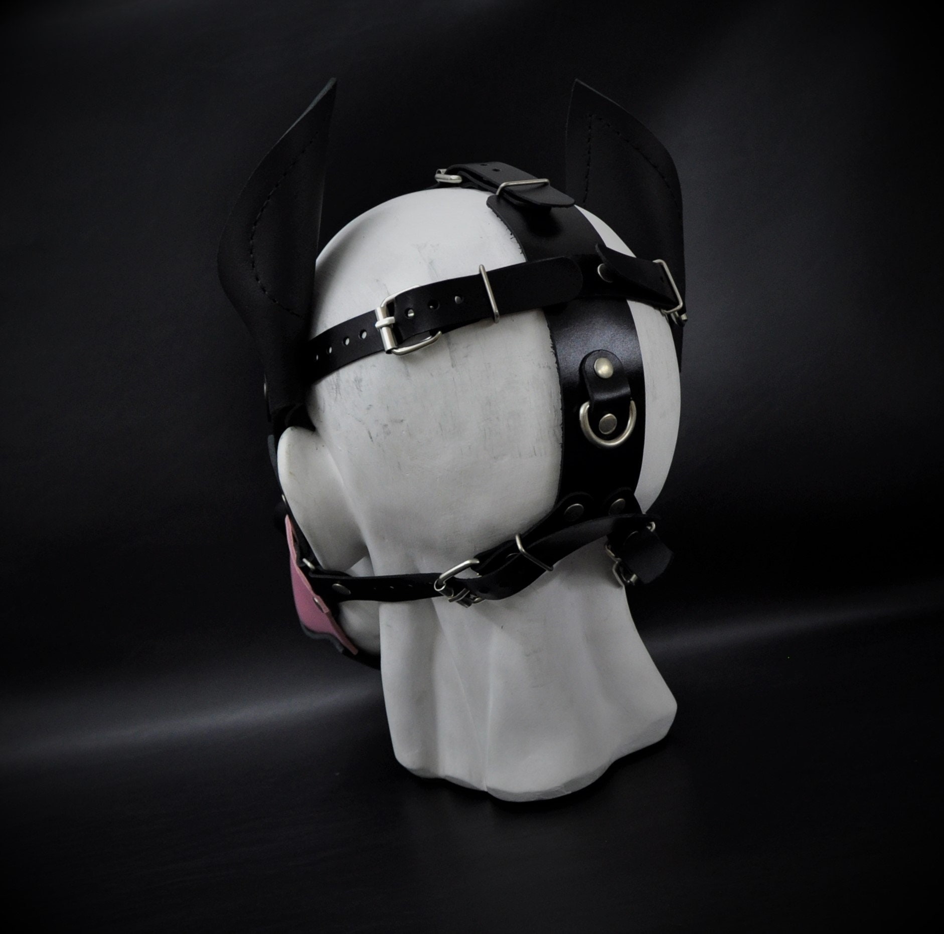 Leather Dog Mask - Leather Puppy Mask - Puppy Mask Kink - Pup Hood ...