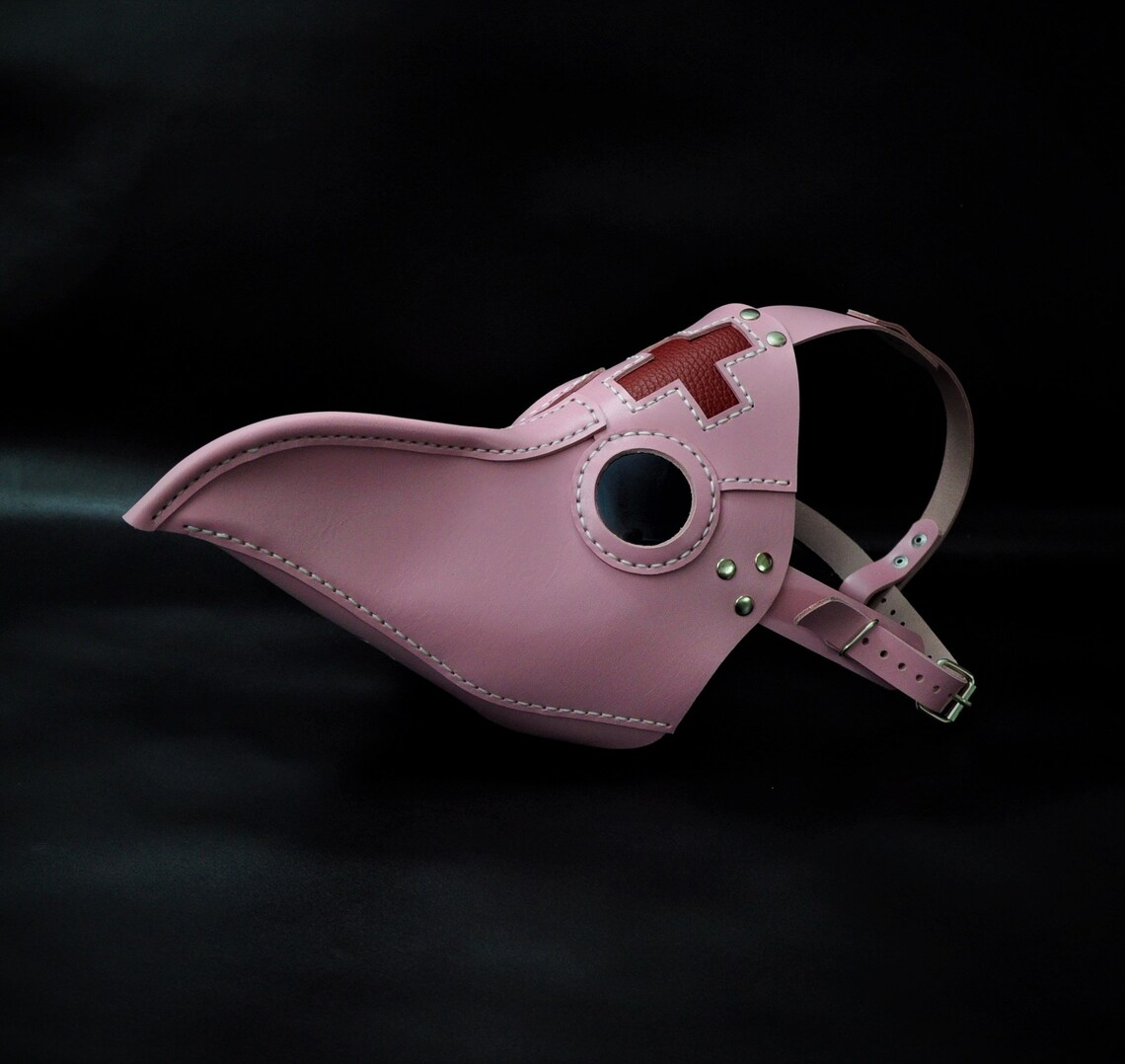 Pink Plague Doctor Mask - Plague Doctor Face Mask - Plague Doctor ...
