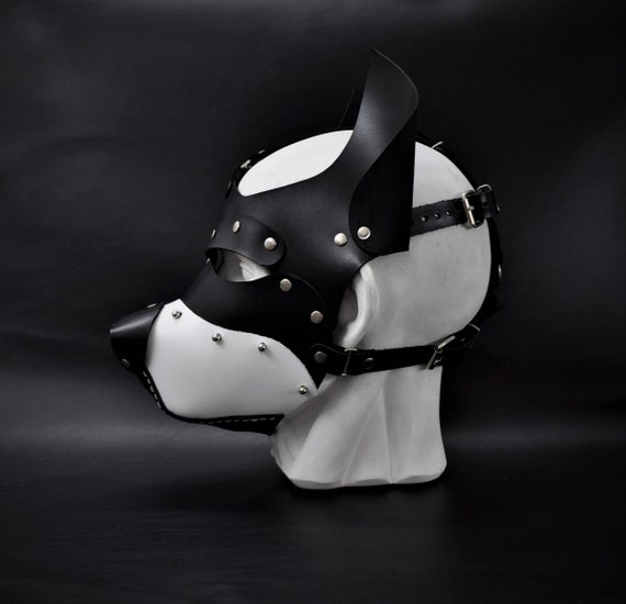 Leather Dog Mask Detachable Muzzle Leather Puppy Mask - Etsy