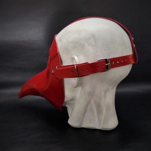 Plague Doctor Mask - Red Plague Doctor Mask - Plague Doctor Costume ...