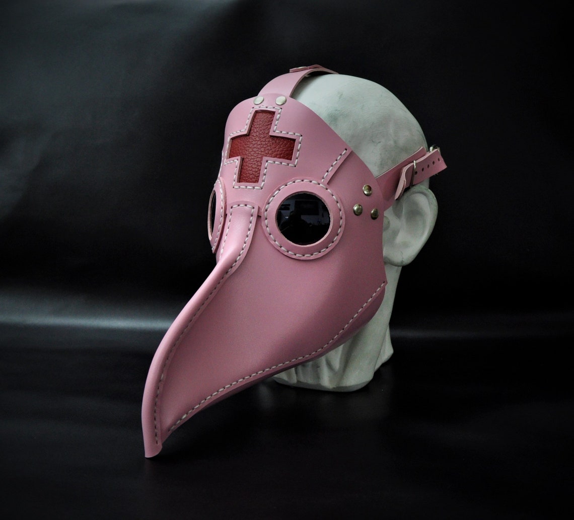 Pink Plague Doctor Mask - Plague Doctor Face Mask - Plague Doctor ...