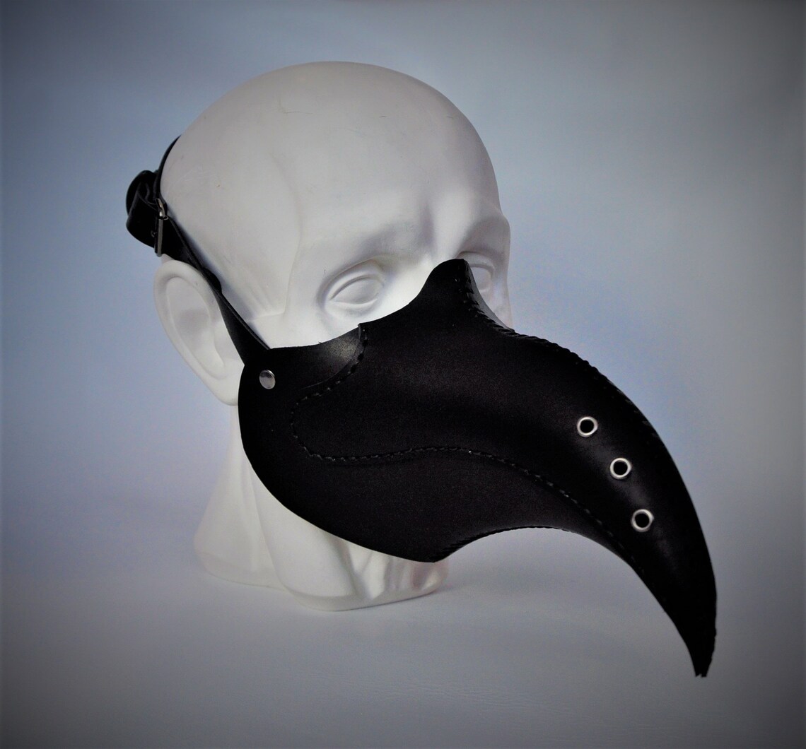 Plague Doctor Half Mask Plague Doctor Face Mask Plague - Etsy