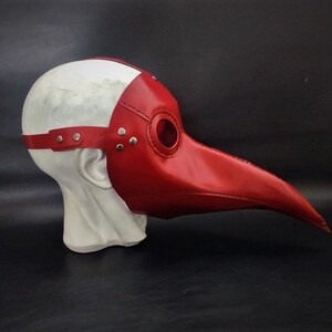 Plague Doctor Mask - Red Plague Doctor Mask - Plague Doctor Costume ...