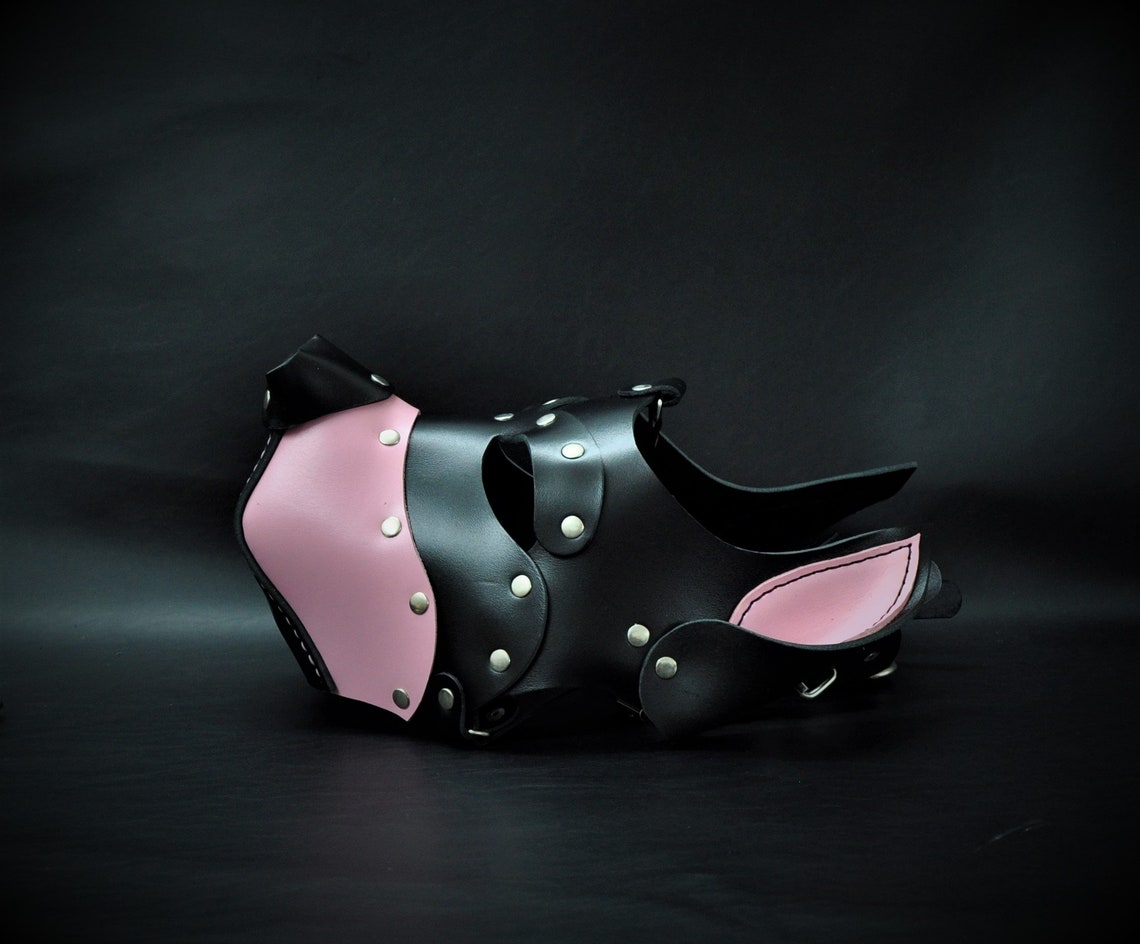 Leather Dog Mask - Leather Puppy Mask - Puppy Mask Kink - Pup Hood ...